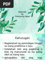 Position Paper Outline (Tagalog) | PDF