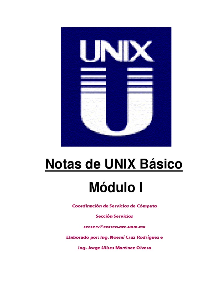 Modulo I Unix PDF | PDF | Archivo de computadora | Sistema operativo