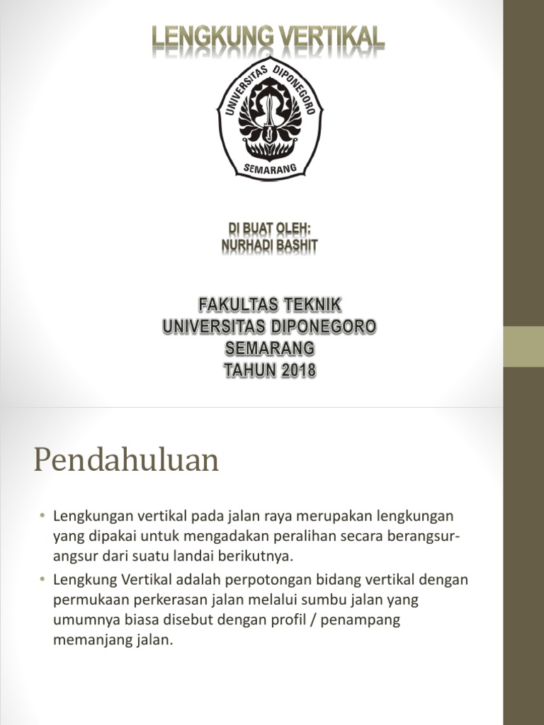 Lengkung Vertikal | PDF