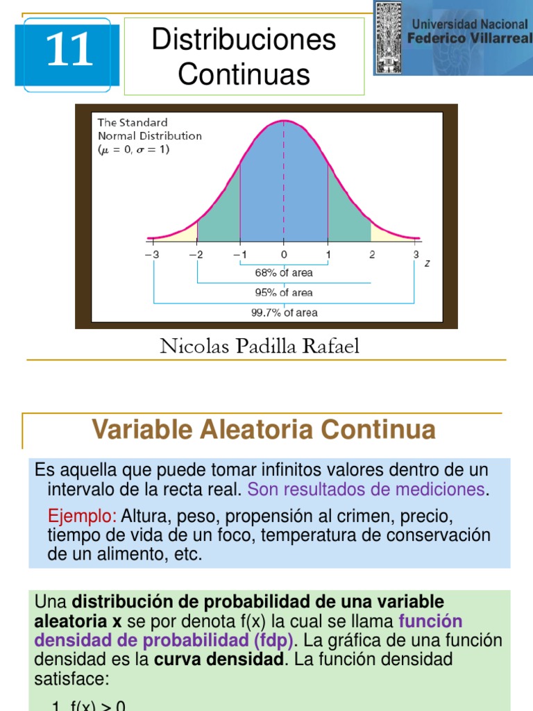 Sesión11 Modelos Continuos Meca Unfv 2016 | PDF | Distribución normal | Muestreo (Estadísticas)