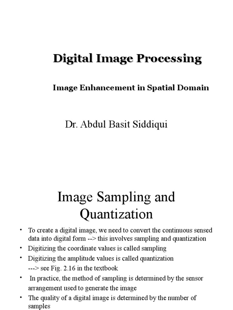 DIP-week 5,6&7 | PDF | Optical Resolution | Sampling (Signal Processing)