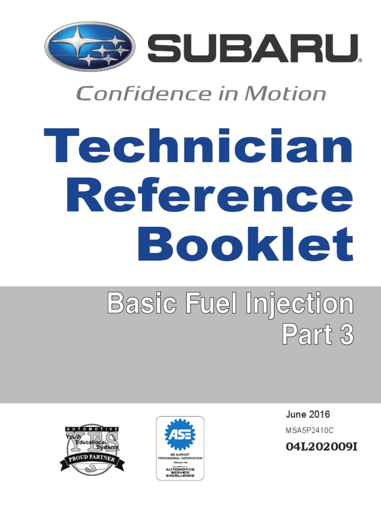 Technician Reference Booklet: Basic Fuel Injection | PDF | Throttle ...