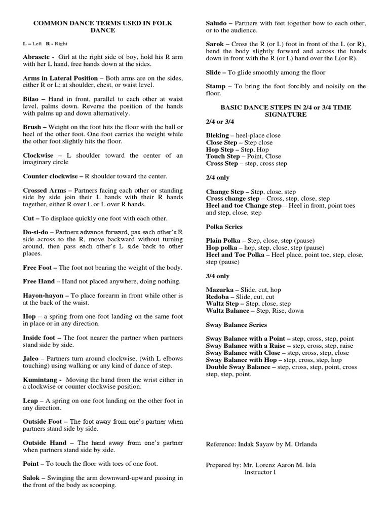 Write Ups in Folk Dance | PDF | Sports