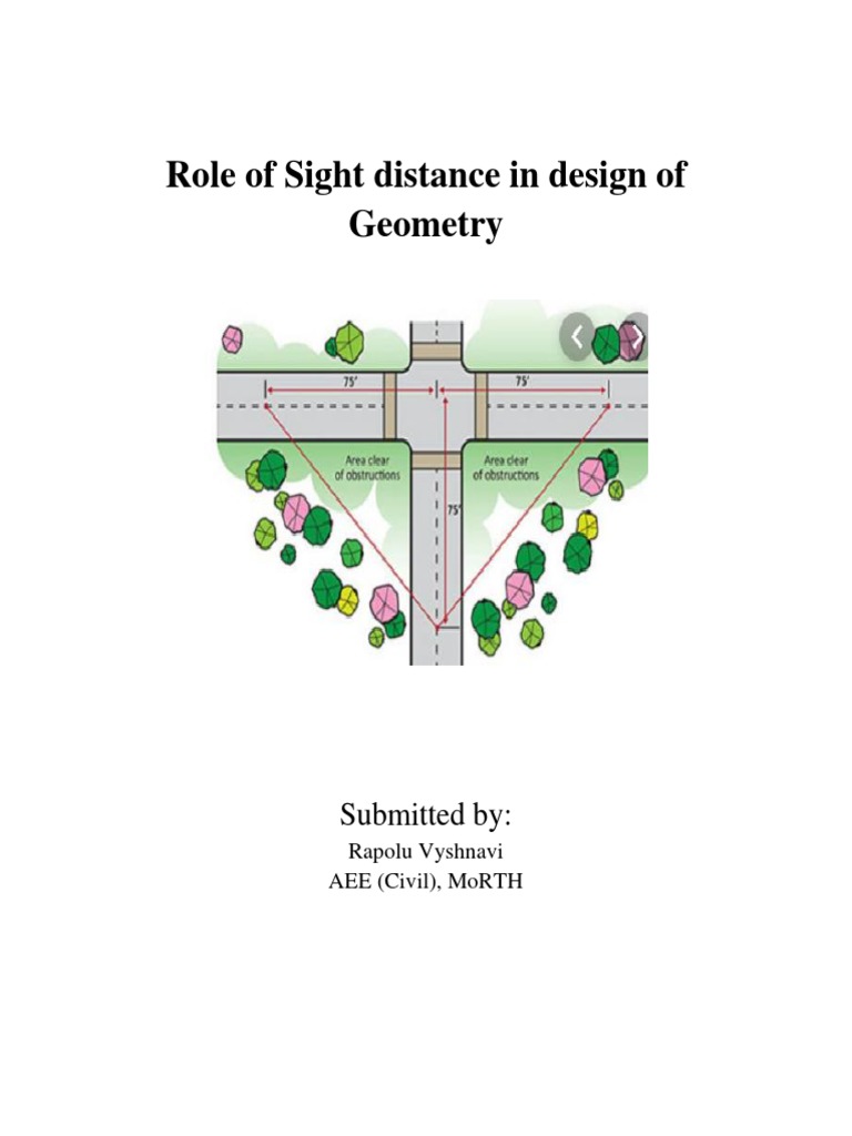 Role of Sight Distance in Design of Geometry | PDF | Transportation ...