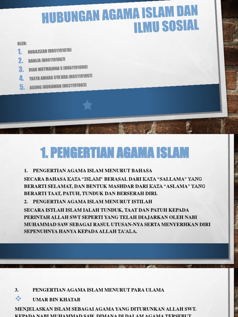 Hubungan Agama Islam Dan Ilmu Sosial | PDF