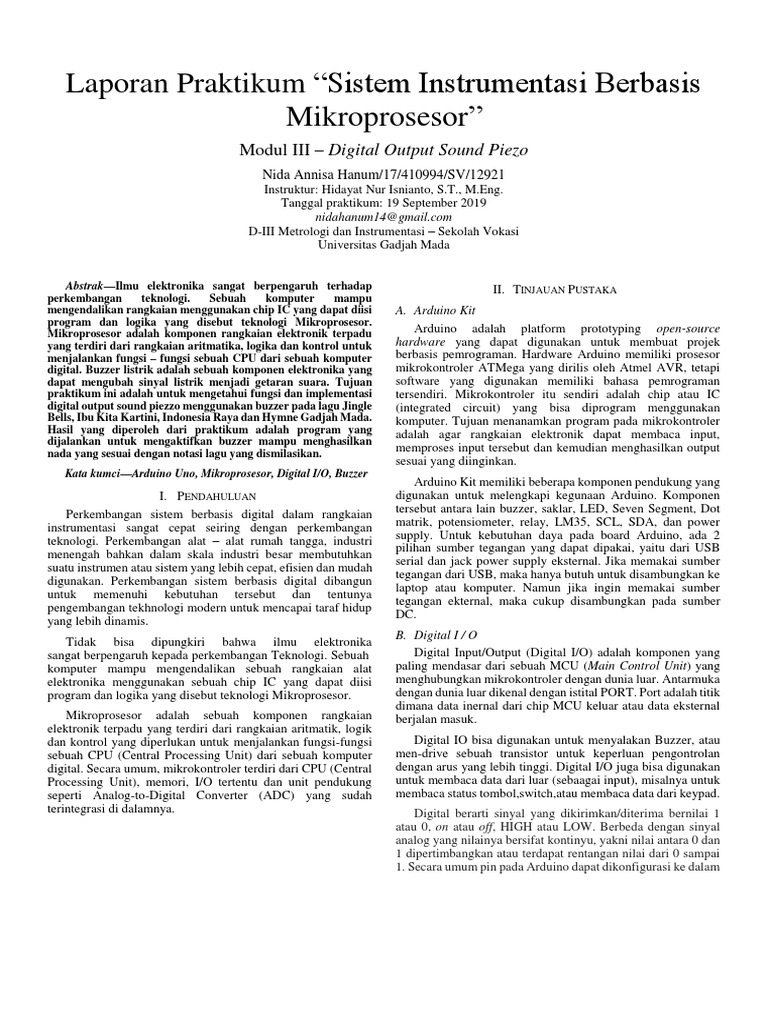 Prakt SIBM #3 Nida Annisa Hanum | PDF