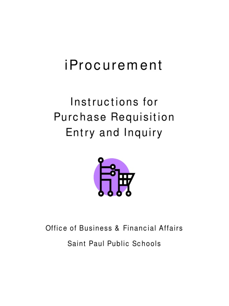 Iprocurement: Instructions For Purchase Requisition Entry and Inquiry ...