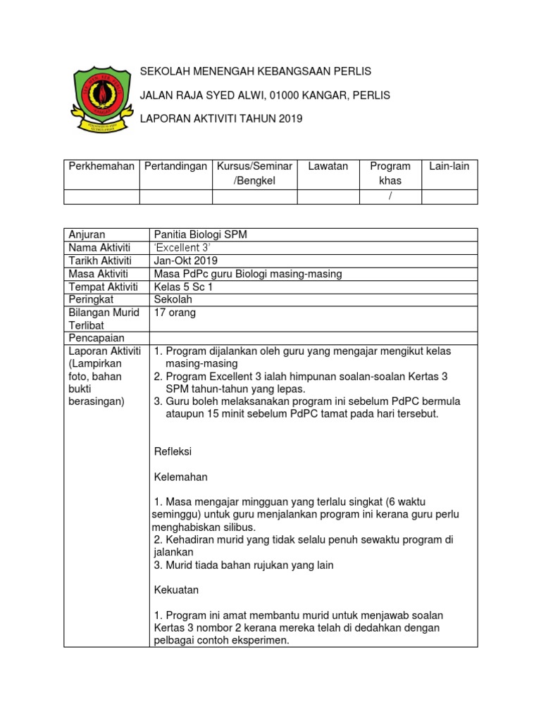 Laporan Program Panitia 2019 | PDF