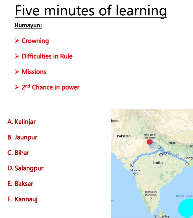 Humayun:: Crowning Difficulties in Rule Missions 2 Chance in Power | PDF