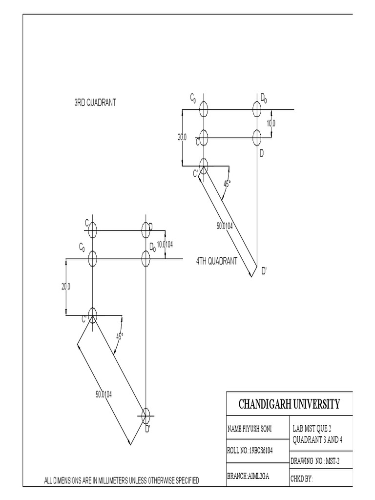 Beginner's Exercise For CAD | PDF
