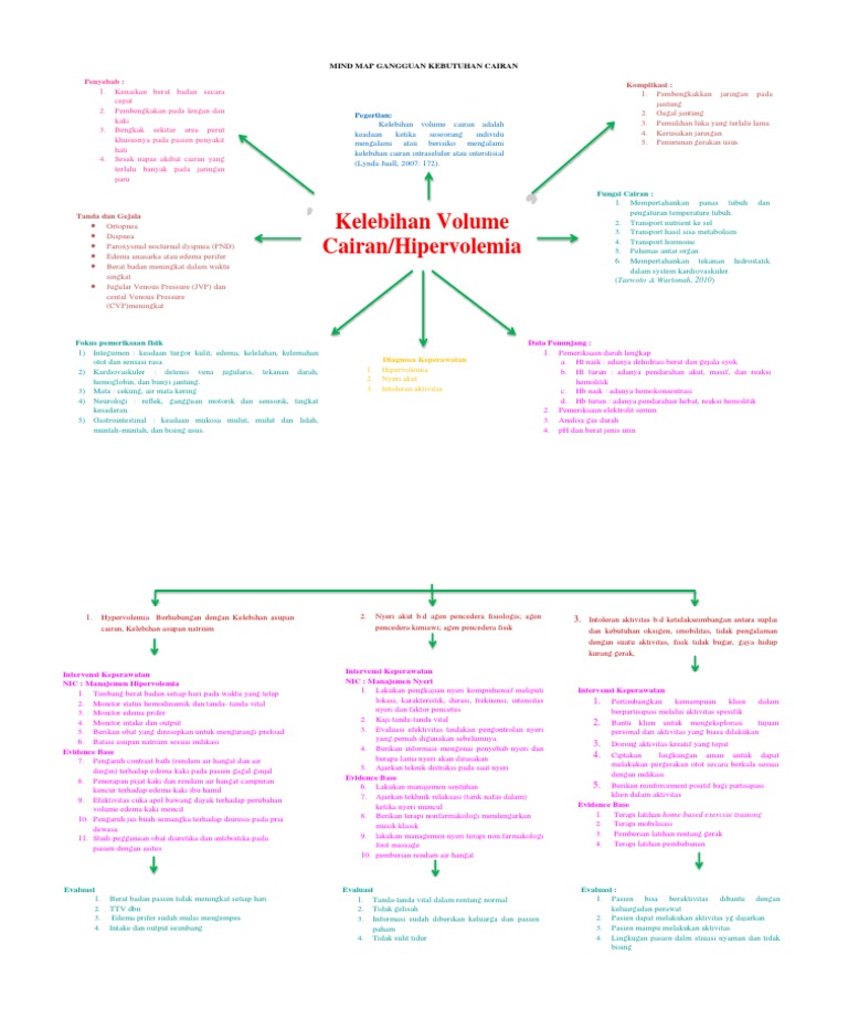 Mind Map Cairan | PDF