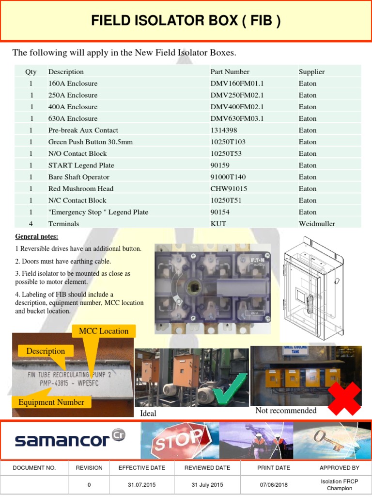 OP-FIB Field Isolator Box STD PDF | PDF | Electrical Engineering ...
