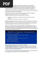 Logistics Notes | PDF | Transport | Logistics