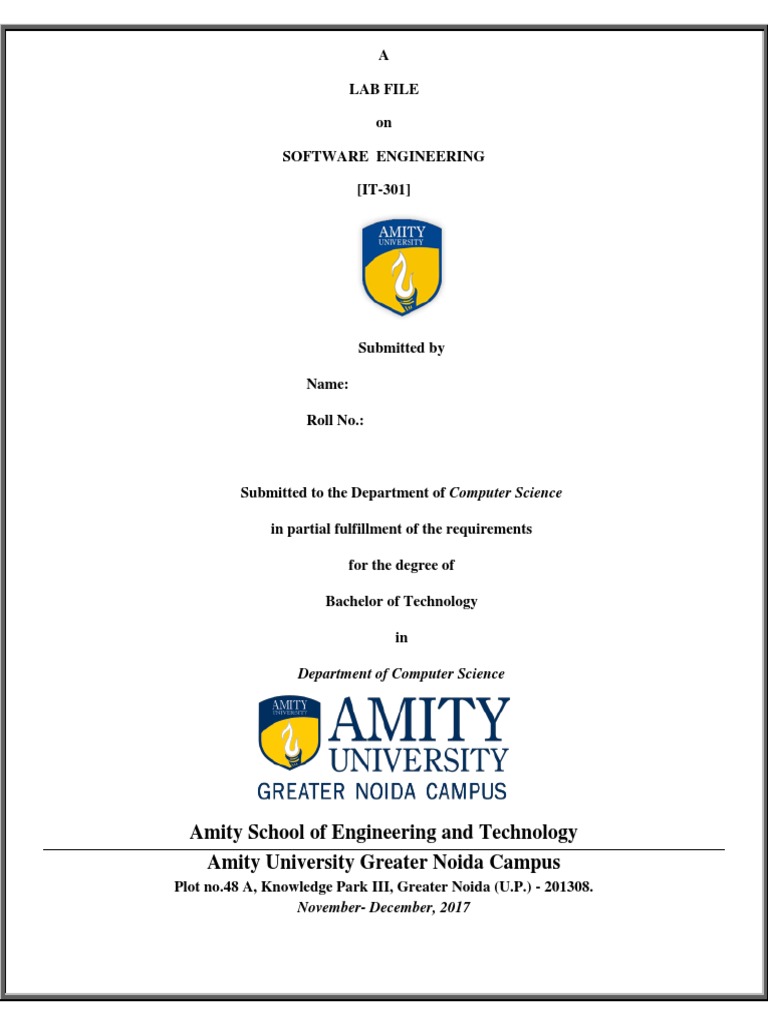Software Engineering Lab File | PDF | Unified Modeling Language | Class (Computer Programming)