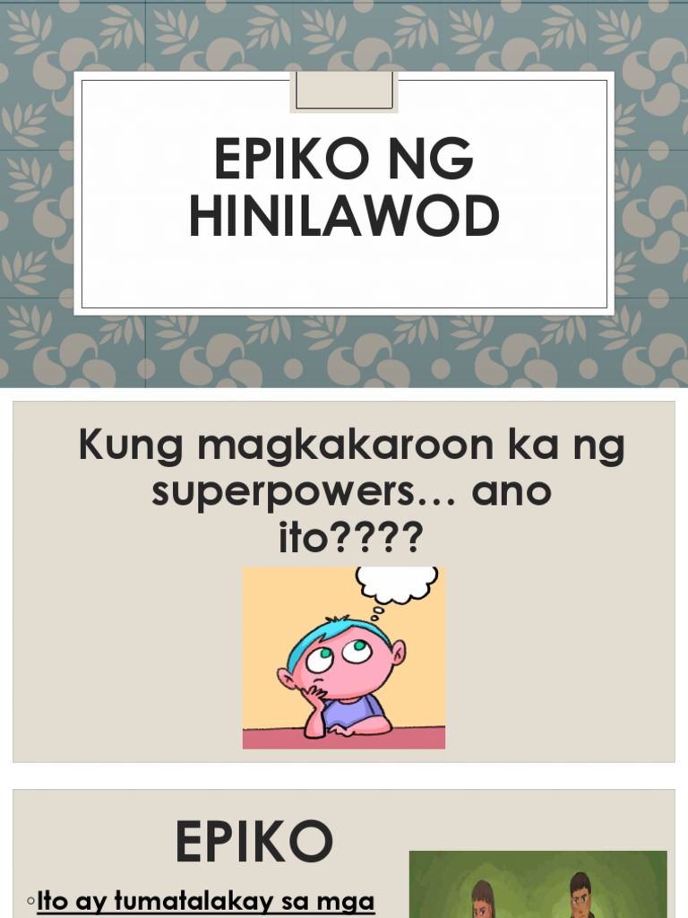 Epiko NG Hinilawod | PDF