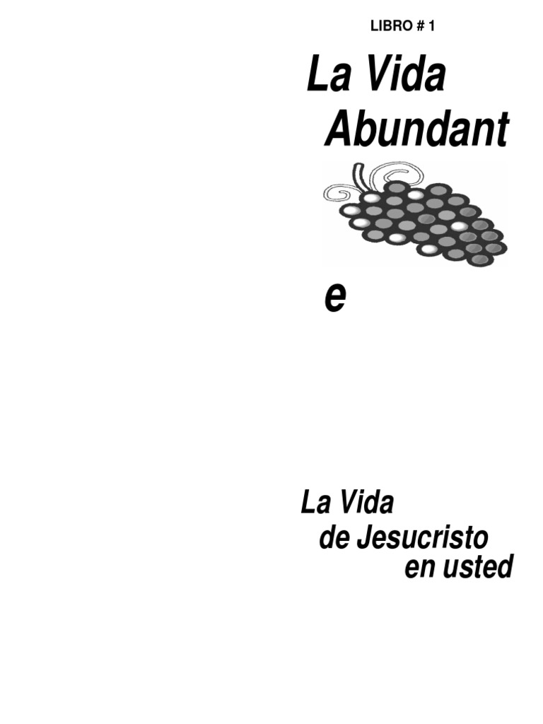 Libro 1 Vida Abundante | PDF | Cristo (título) | espíritu Santo