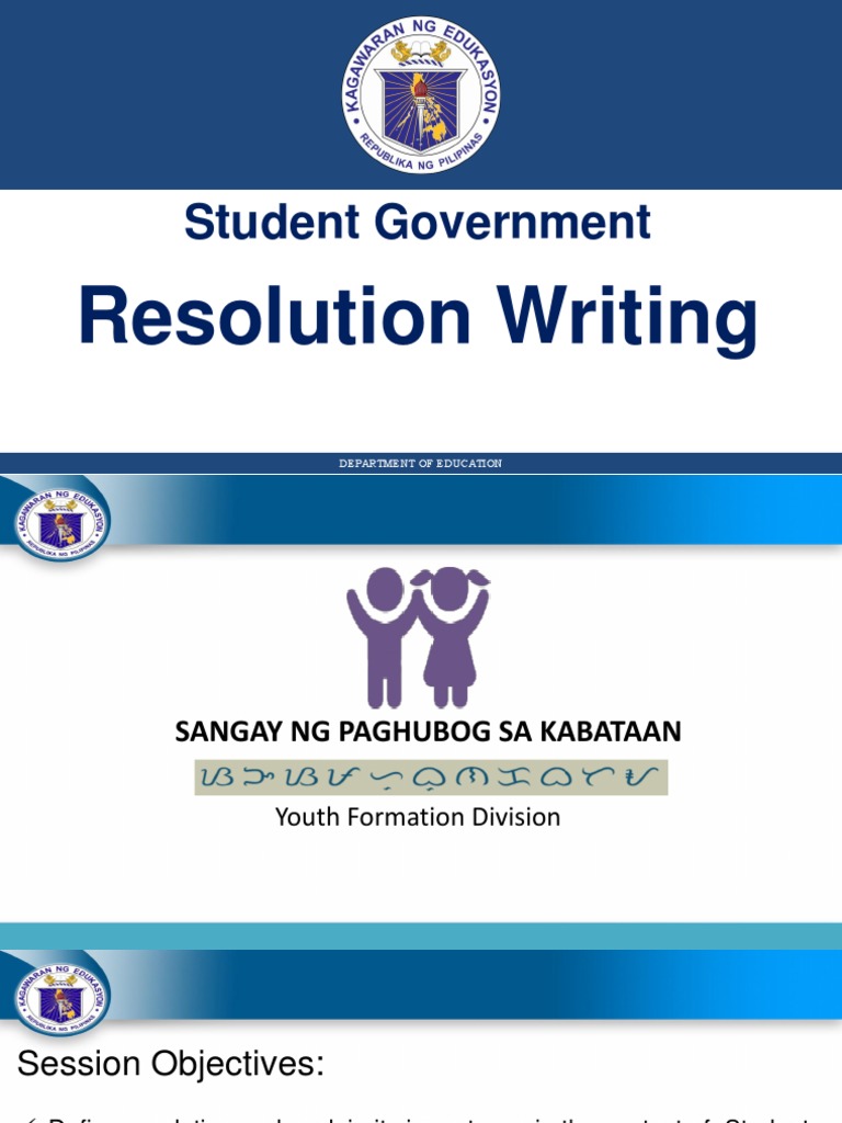 Writing A Resolution | PDF | Government