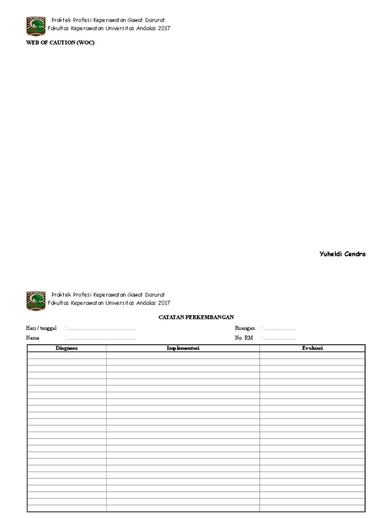 WOC, Format Askep Lengkap | PDF