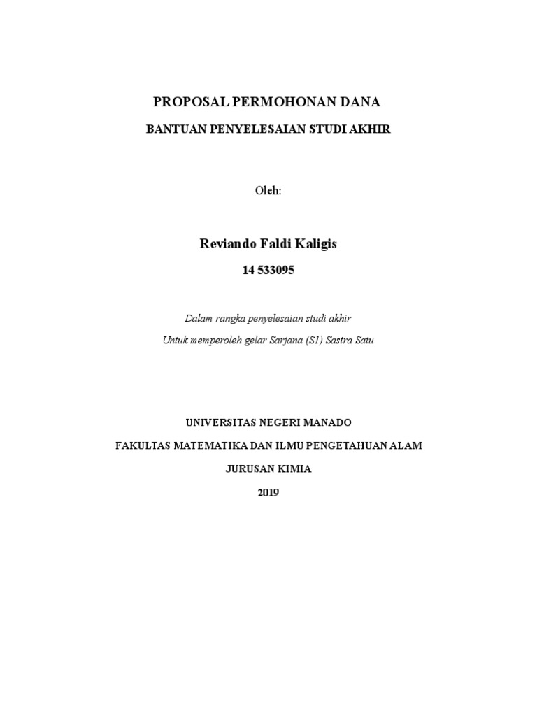 Proposal Permohonan Ando | PDF