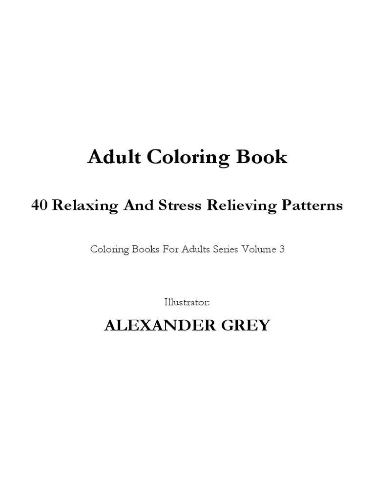 Adult Coloring Book Vol 3 Printable PDF | PDF