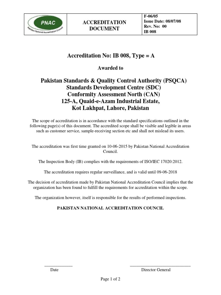 Psqca | PDF | Specification (Technical Standard) | Nature