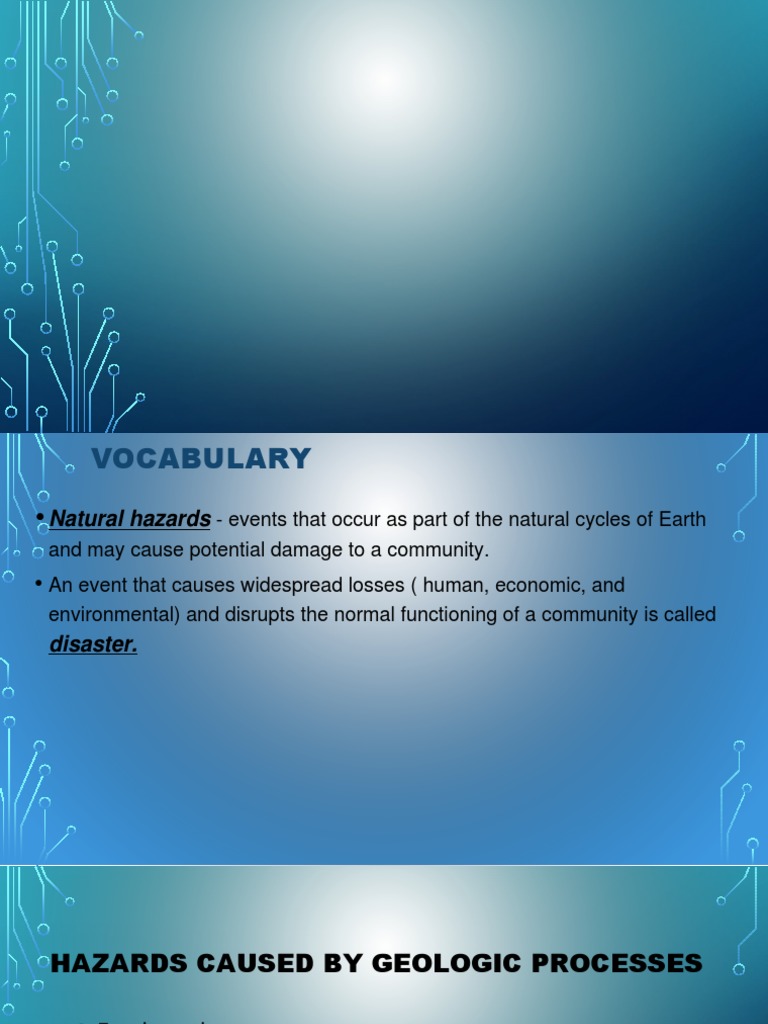 Geologic Hazards | PDF | Landslide | Earthquakes