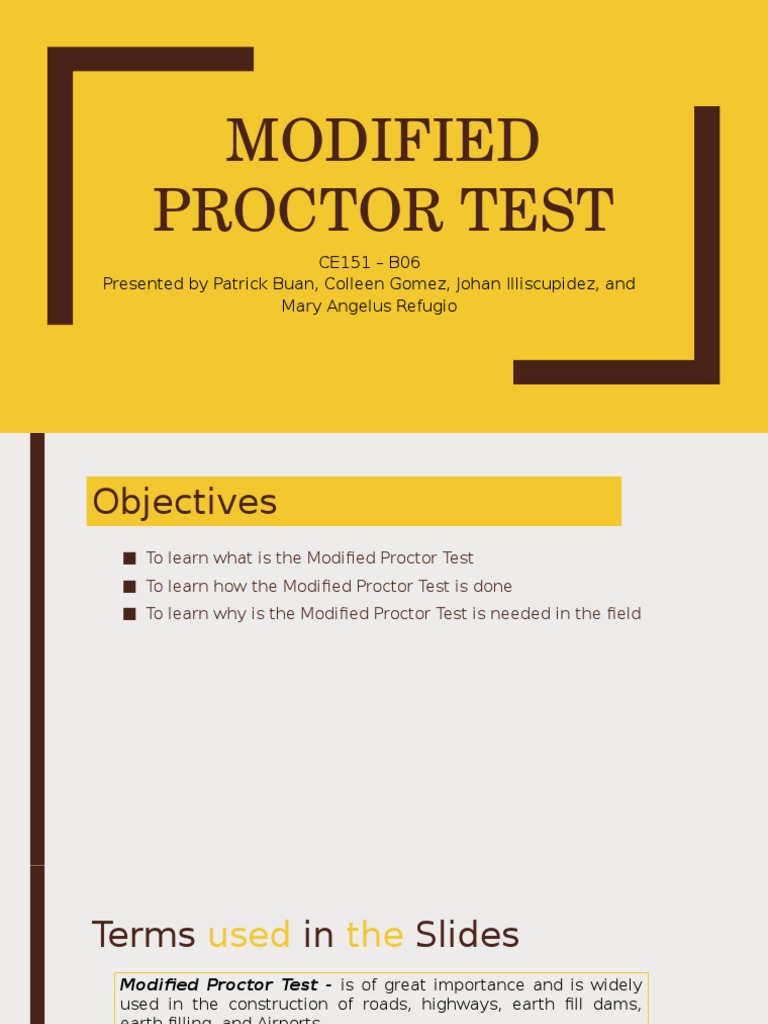 Modified Proctor Test Overview | PDF | Soil | Materials