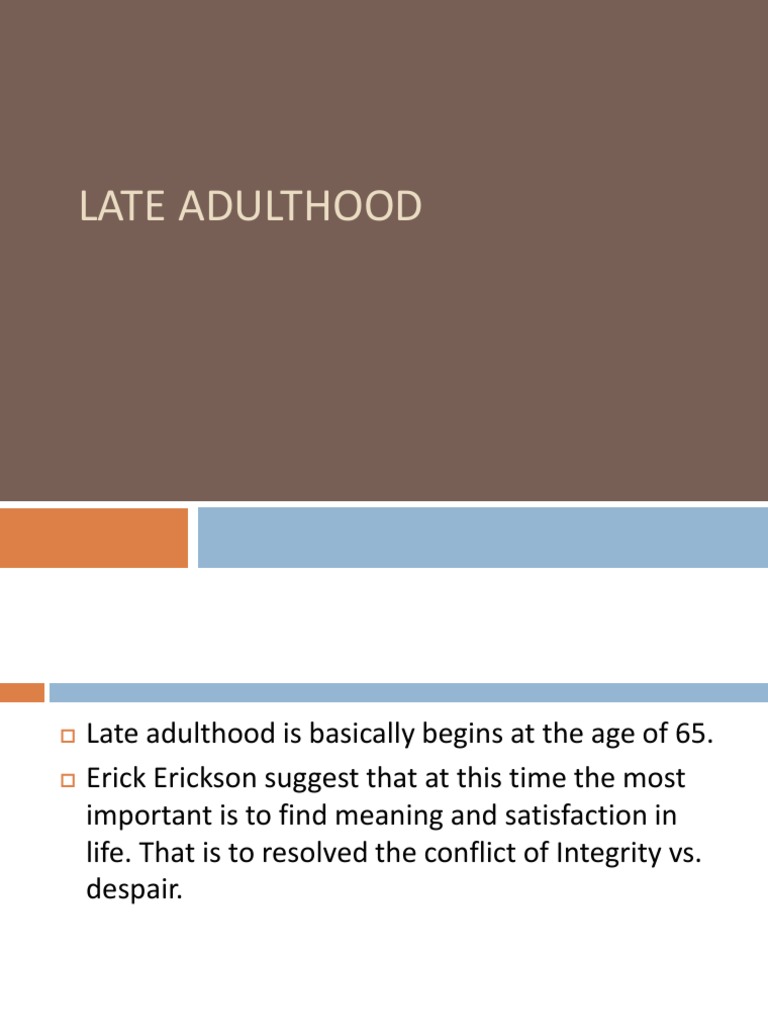 Late Adulthood | PDF | Dementia | Memory