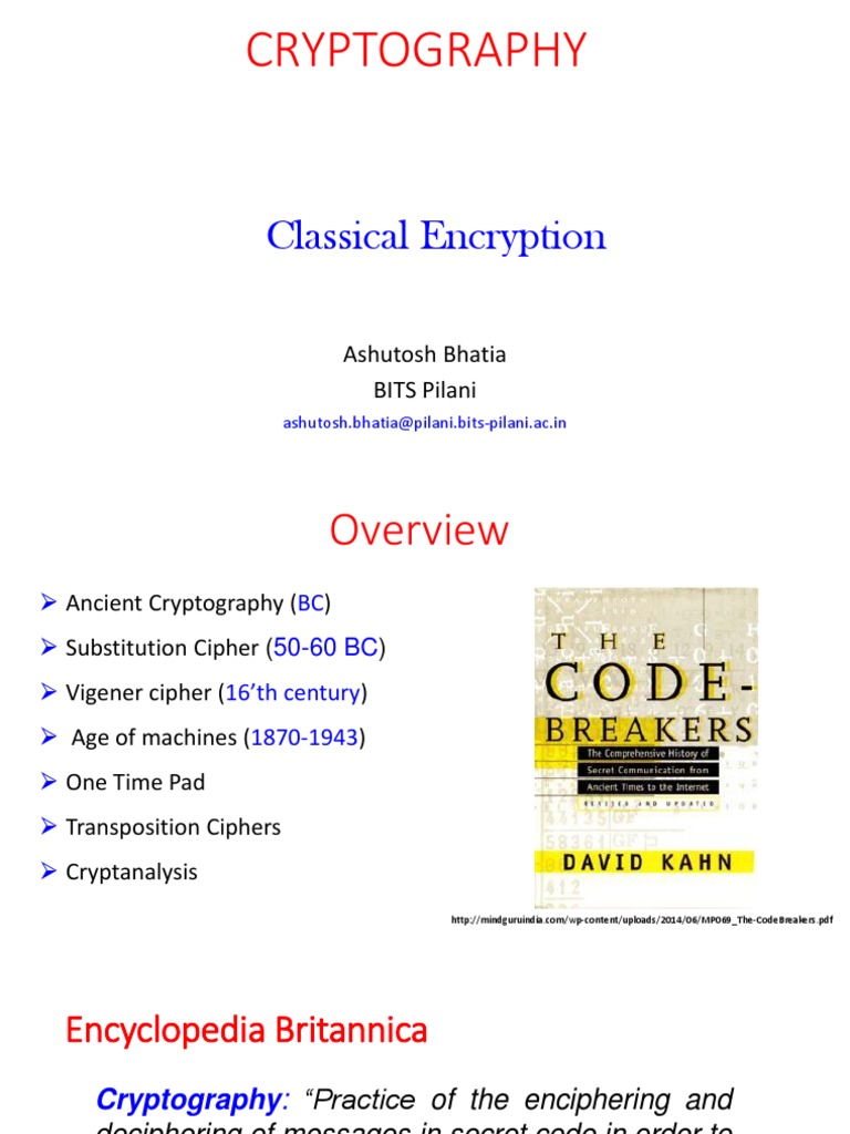 Classical Encryption Techniques | PDF | Cryptography | Cipher
