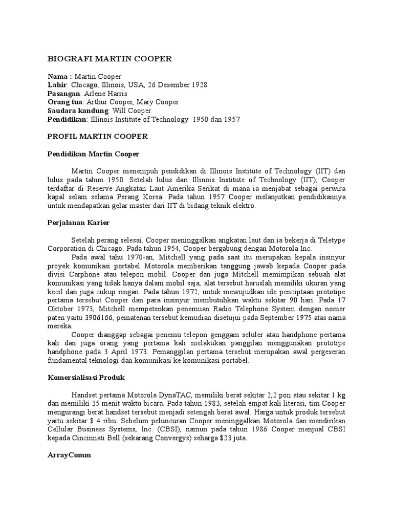 The Father of Mobile Communication | PDF