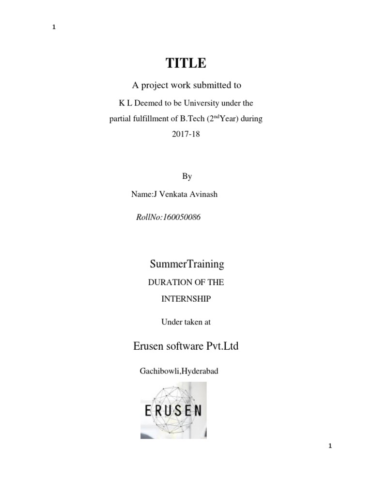 Internship Report Pdf Relational Database Databases