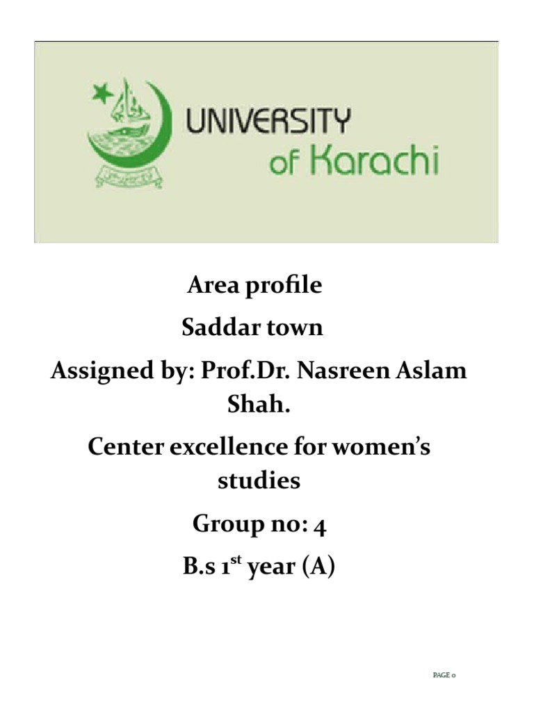 Saddar Town Profile | PDF | Medicine