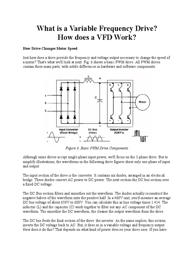 What Is A Variable Frequency Drive? How Does A VFD Work? | PDF ...