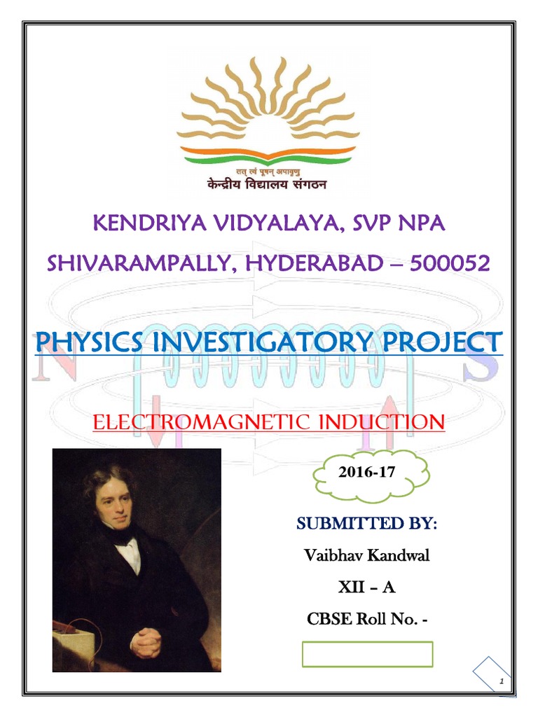 Physics Project | PDF | Electromagnetic Induction | Electromagnetism