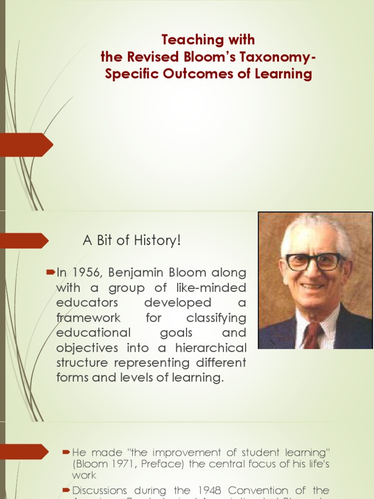 Blooms Taxonomy | PDF | Perception | Affect (Psychology)