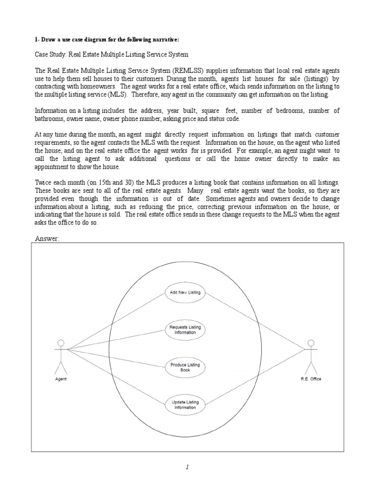 Lab6 Analysis 2 | PDF | Use Case | Real Estate Broker