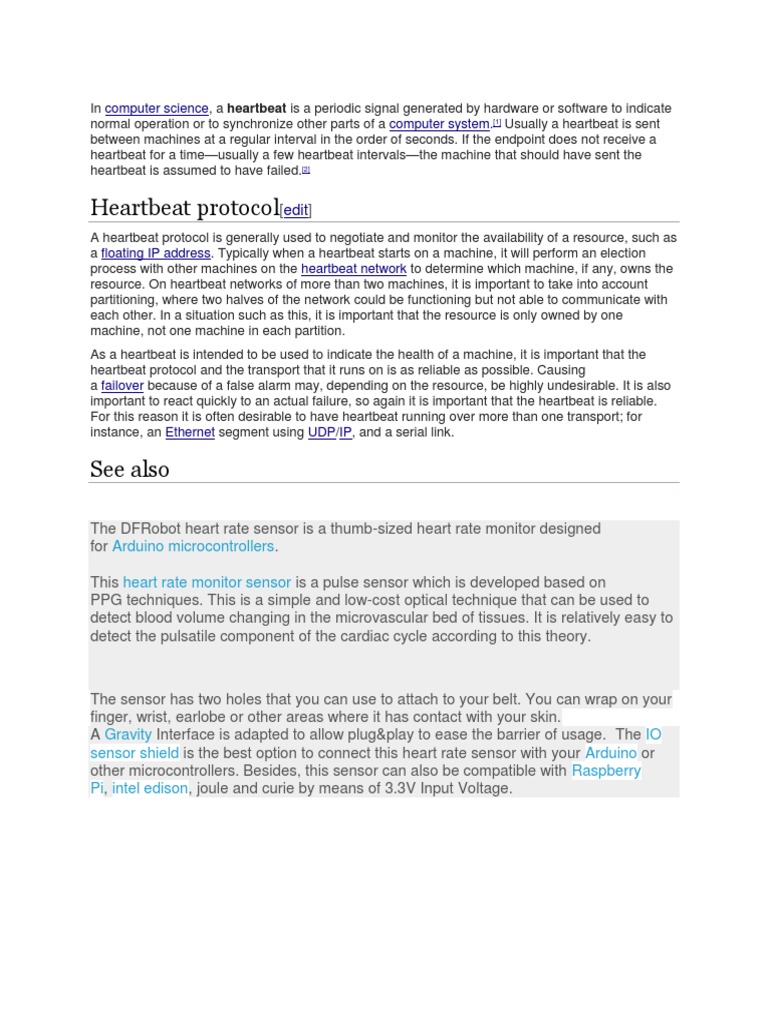 Heartbeat Protocol: Computer Science Computer System | PDF ...