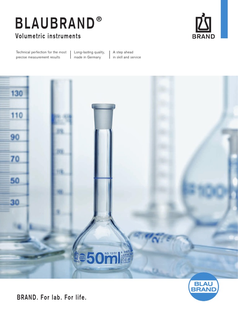 BRAND Volumetric Instruments Technical Perfection For The Most Precise ...