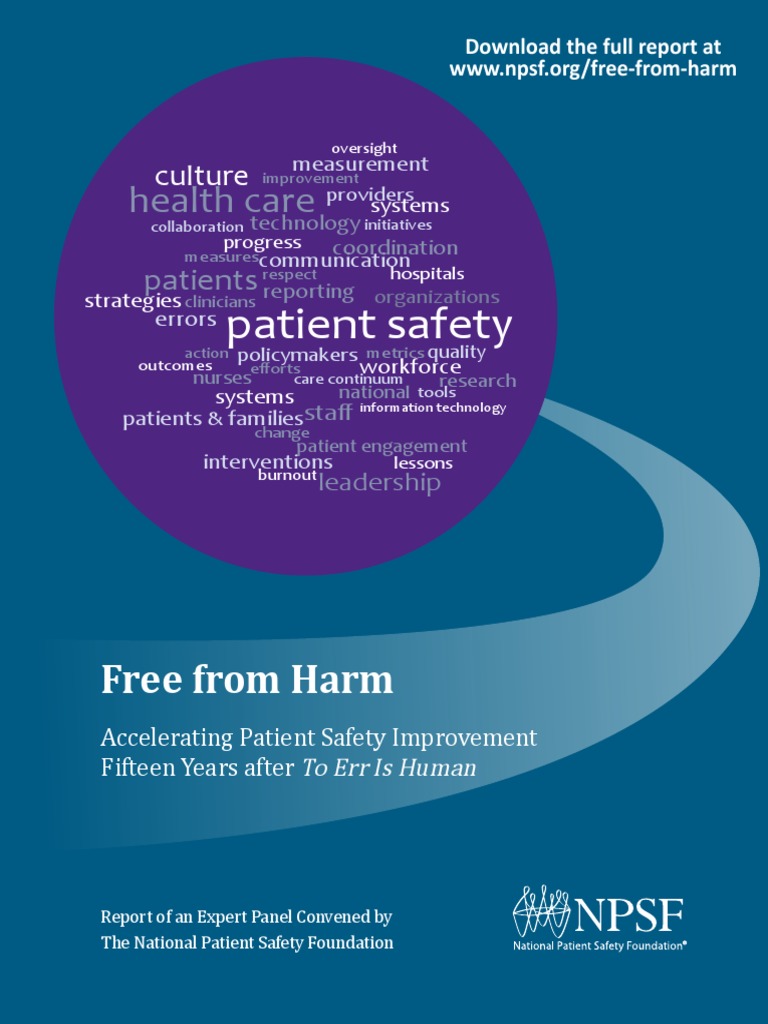 Free From Harm Final Report Resumen | PDF | Patient Safety | Patient