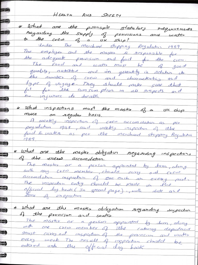 Chief Mate Notes PDF | PDF