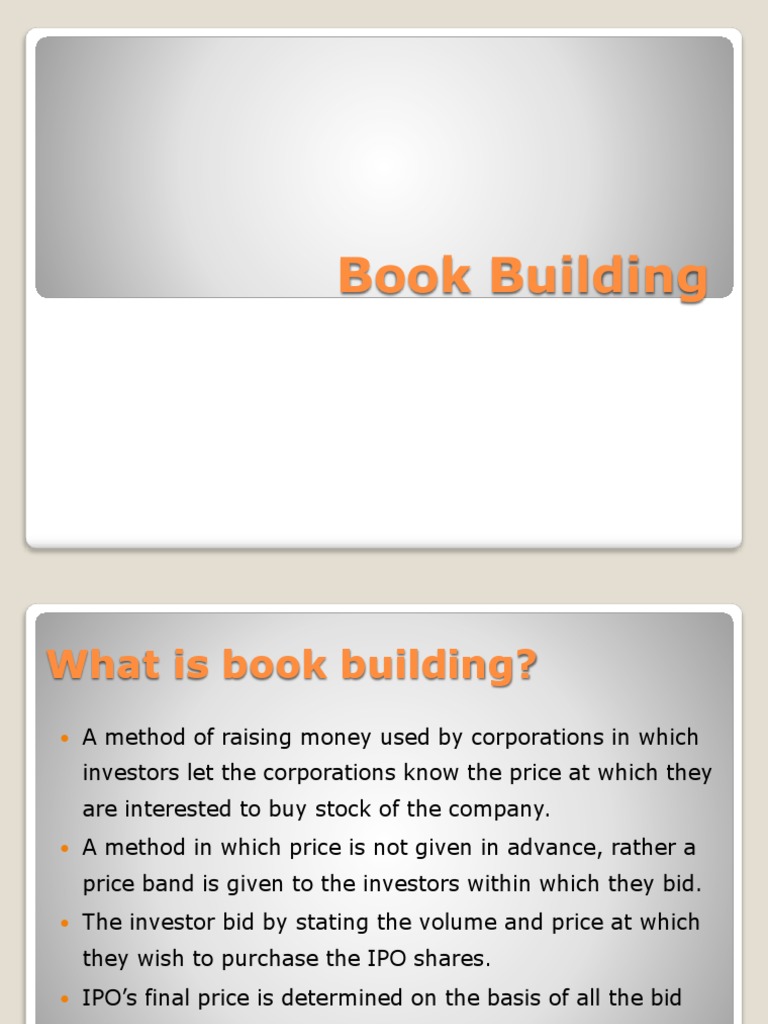 Book Building | PDF | Stocks | Financial Markets