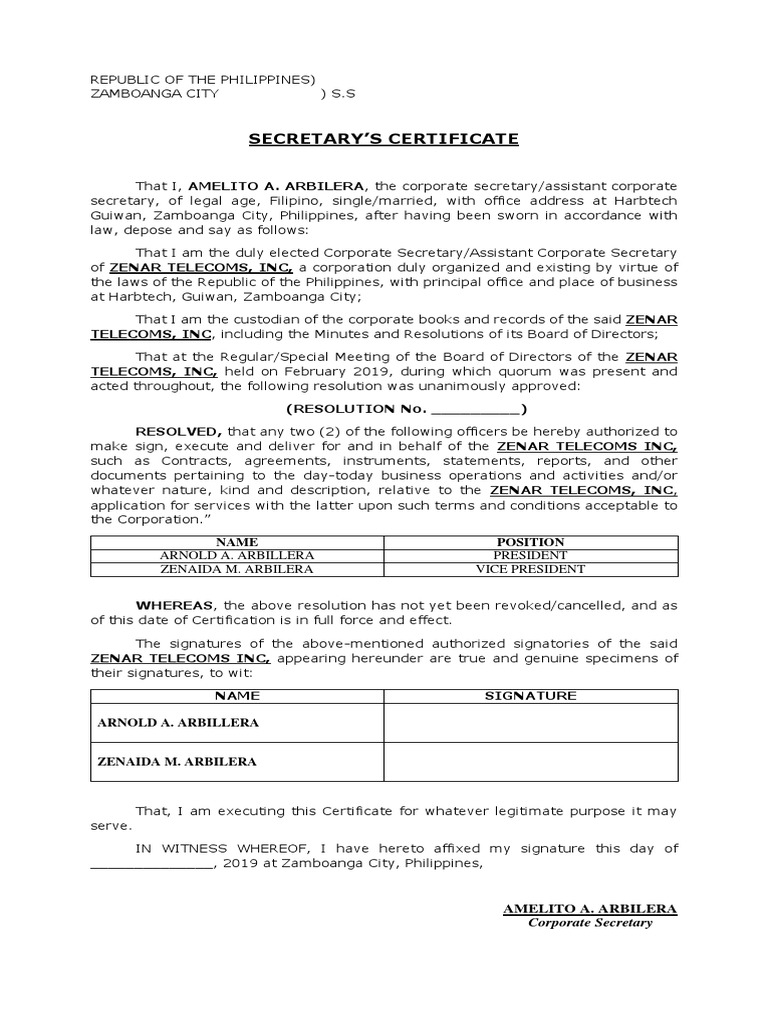 Secretary | PDF | Signature | Virtue