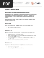 Willits Protocol for Achilles Rehab | PDF | Physical Therapy ...