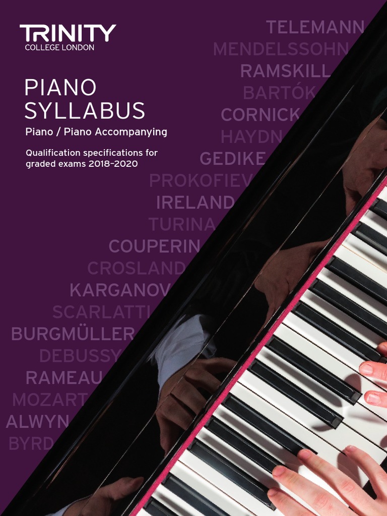 Trinity College London Piano Syllabus 2018-2020 PDF | PDF | Test ...