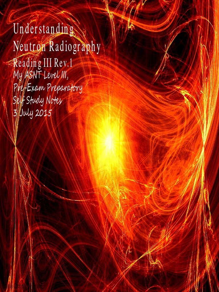 Understanding Neutron Radiography Reading III Rev | PDF | Physical ...