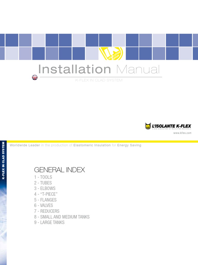 K-FLEX IN CLAD Installation Guide | PDF | Adhesive | Pipe (Fluid ...