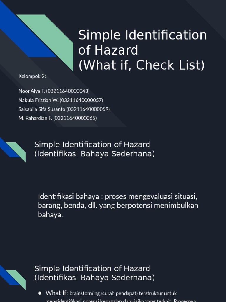 Simple Identification Rahard | PDF