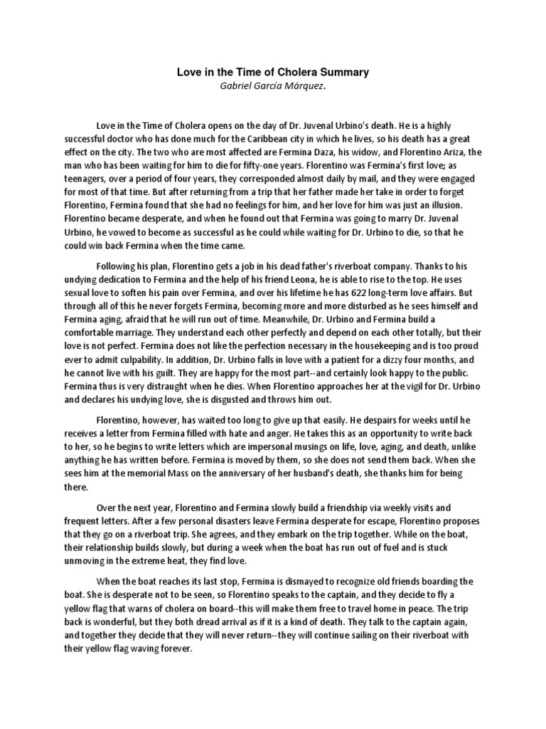 Love in The Time of Cholera | PDF