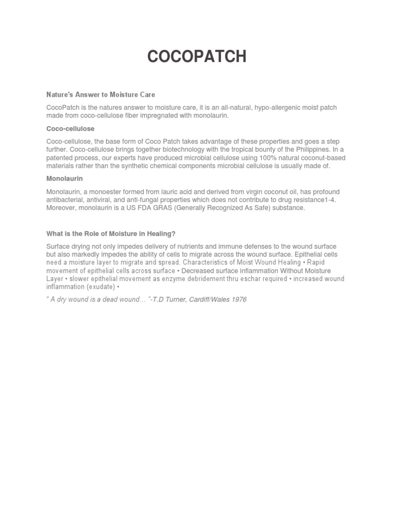 Coco Patch | PDF | Clinical Medicine | Medical Specialties