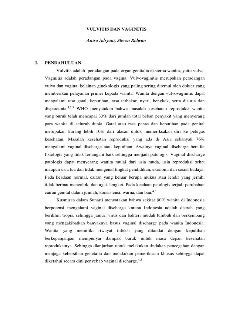Vulvitis Dan Vaginitis | PDF